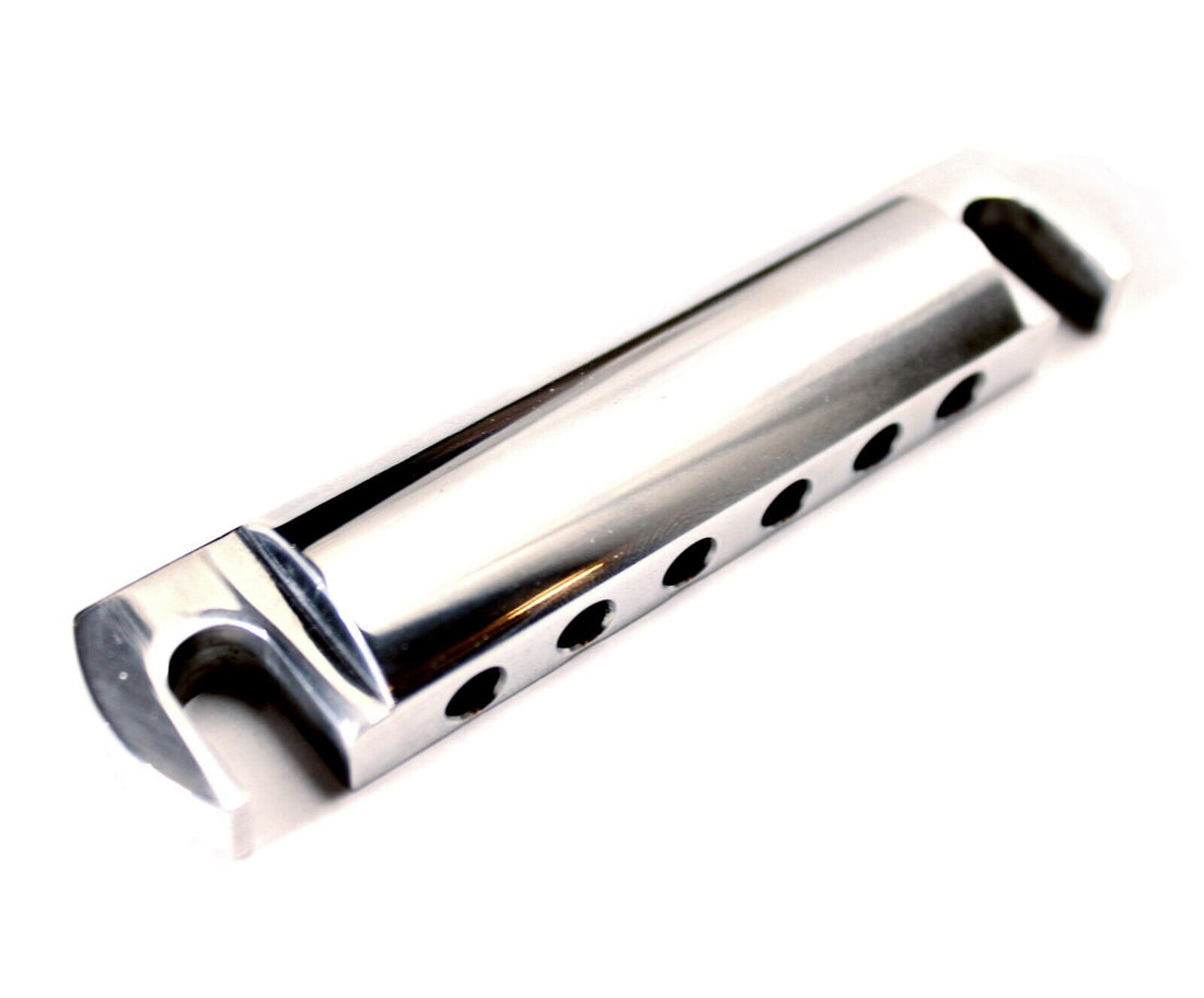 Peters lap steel bridge w/ locking studs, solid aluminum, stop tailpie ...