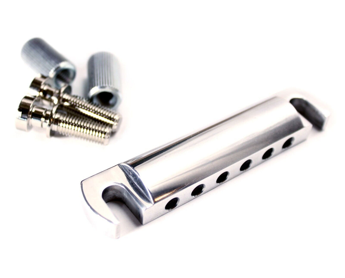 Peters lap steel bridge w/ locking studs, solid aluminum, stop tailpie ...